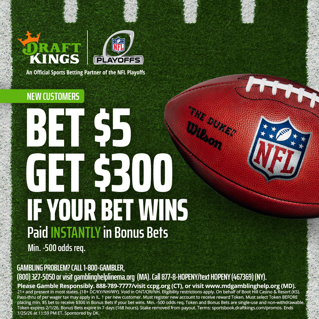 NFL DraftKings promo code upgraded: $300 bonus for Wild Card Weekend