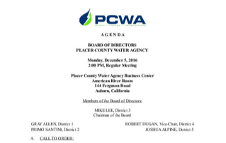 Placer County Water Agency | pcwa.net