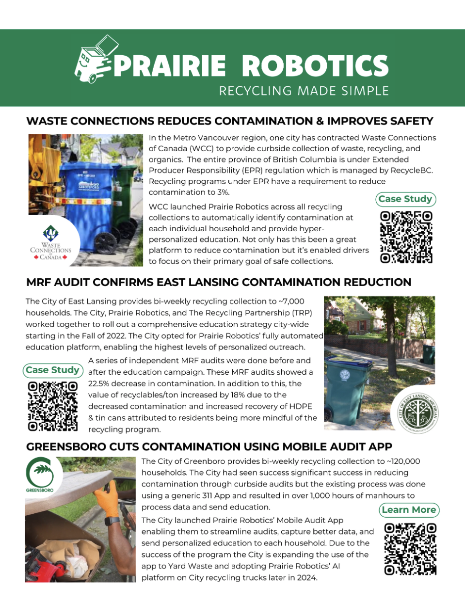 Prairie Robotics | Smart Camera Solutions for Sustainable Recycling