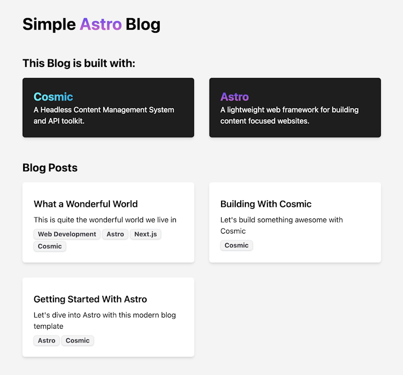 Cosmic | Best Headless CMS for JavaScript